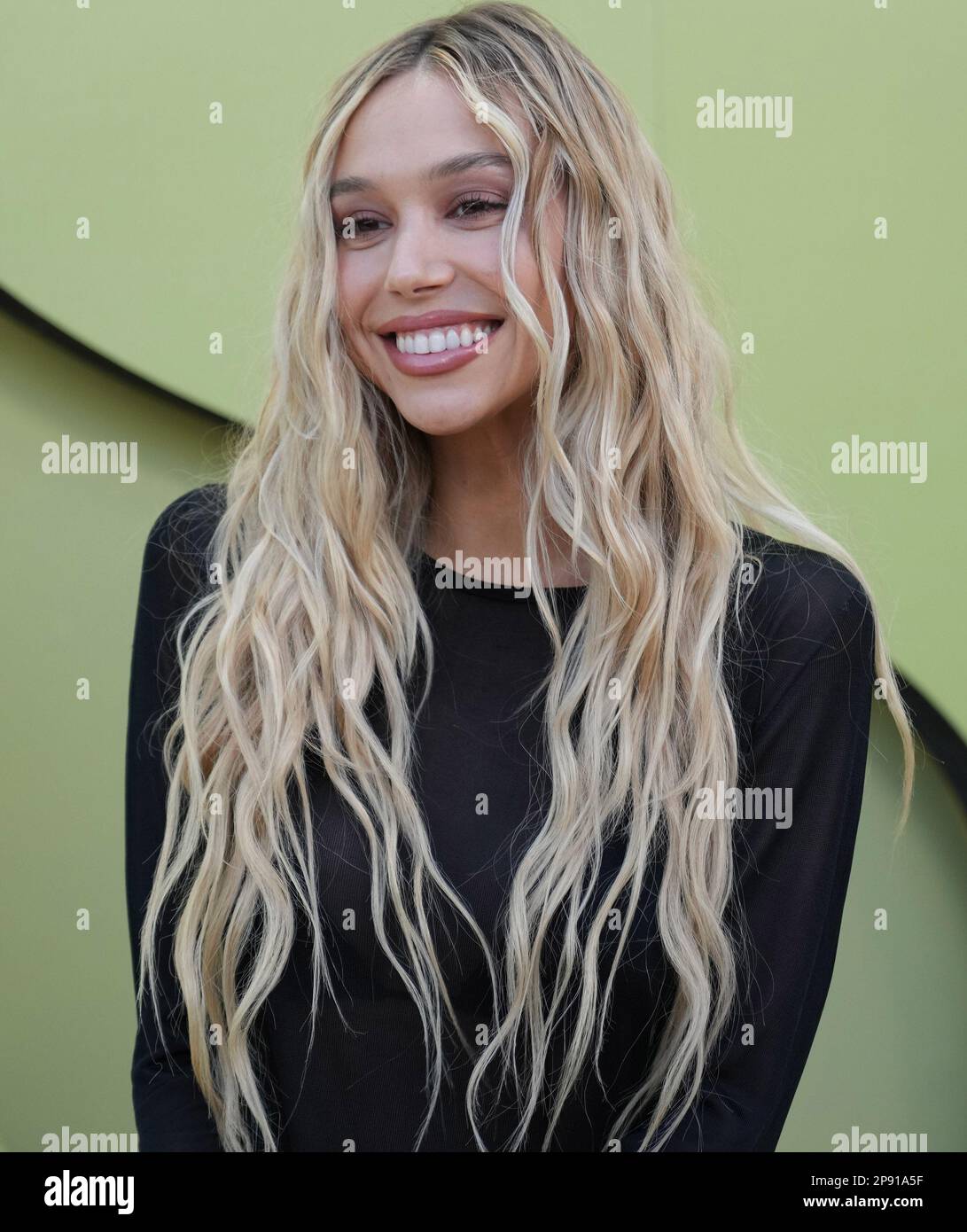 Los Angeles, USA. 09th Mar, 2023. Alexis Ren arrives at the Versace ...