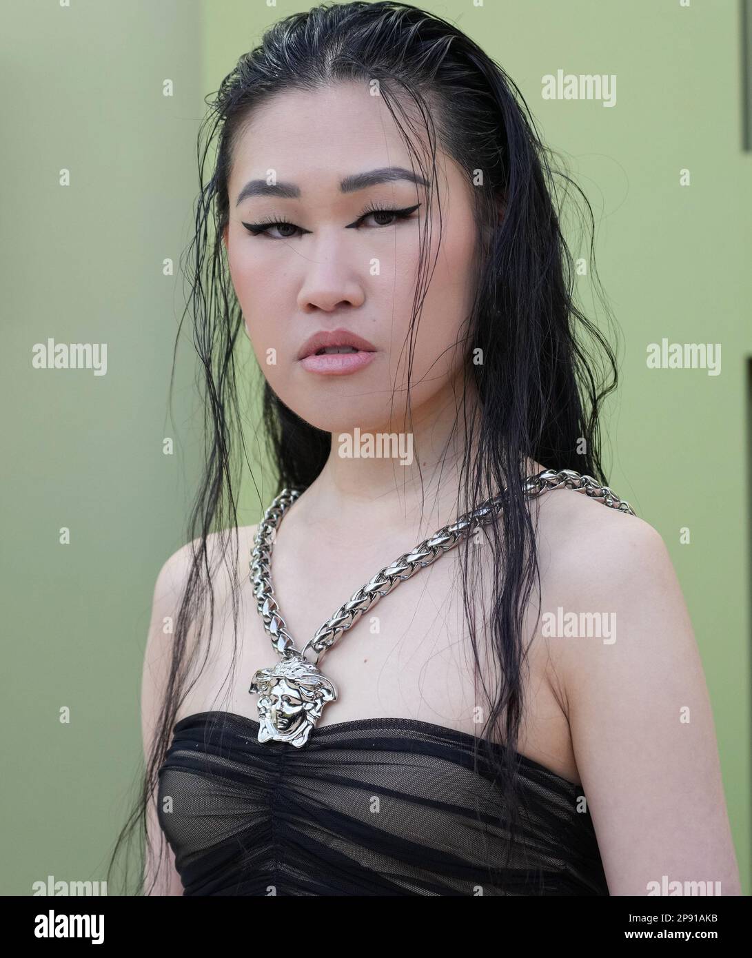 Los Angeles, USA. 09th Mar, 2023. Jamie Xie arrives at the Versace FW23 ...