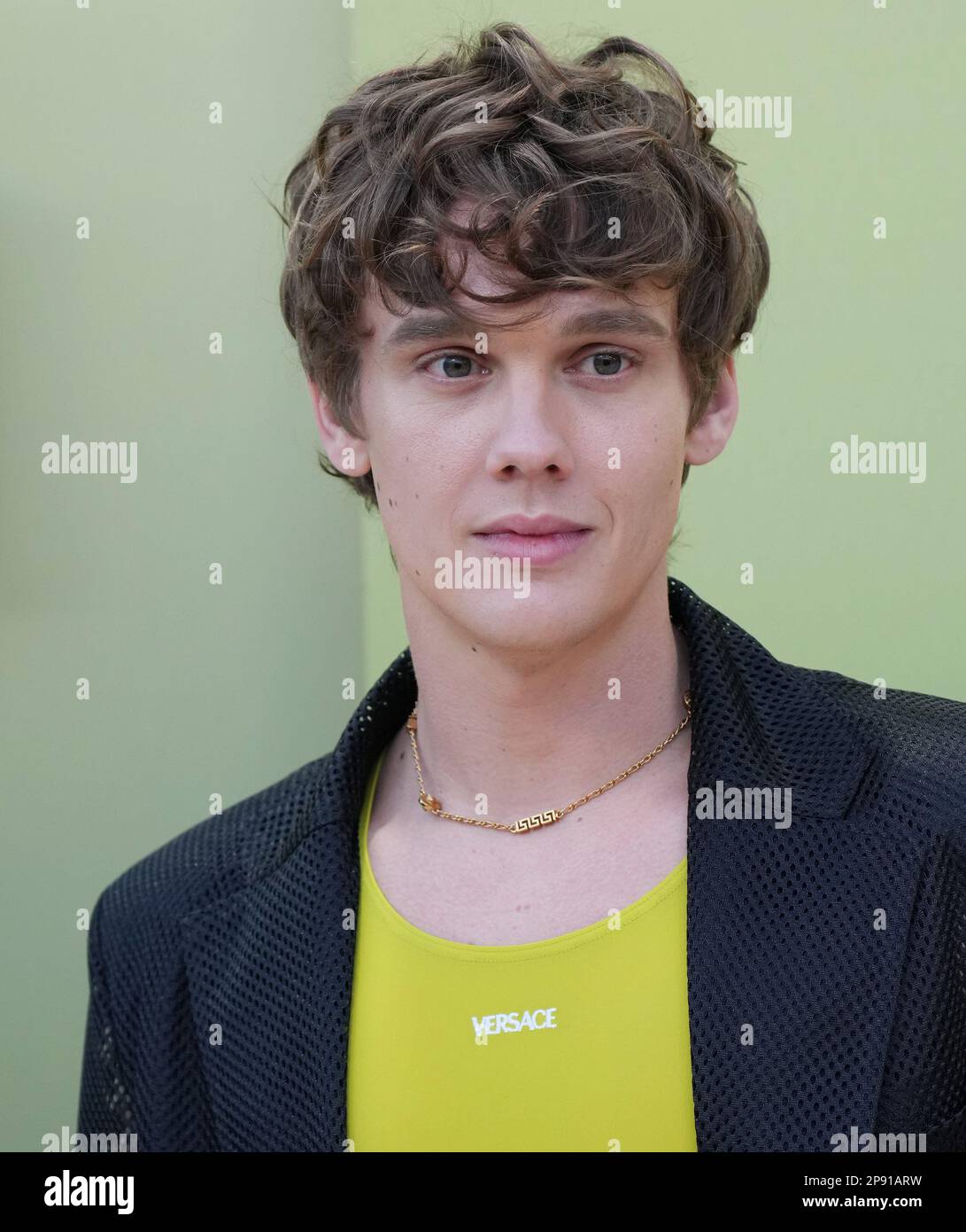 Los Angeles, USA. 09th Mar, 2023. Hunter Doohan arrives at the Versace FW23 Show held at the ...