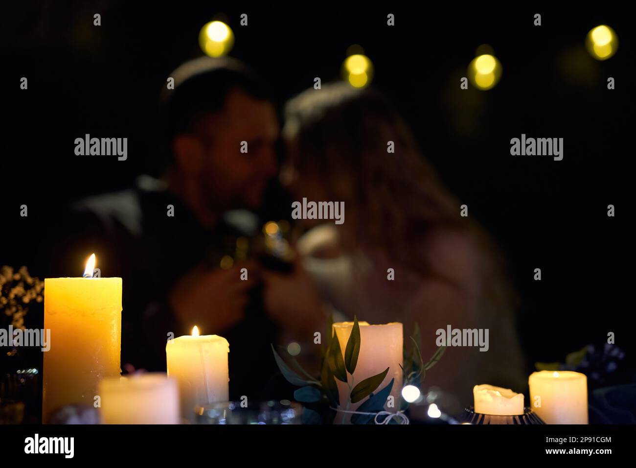 Romantic Night Date in Restaurant. Romantic background Stock Photo - Alamy