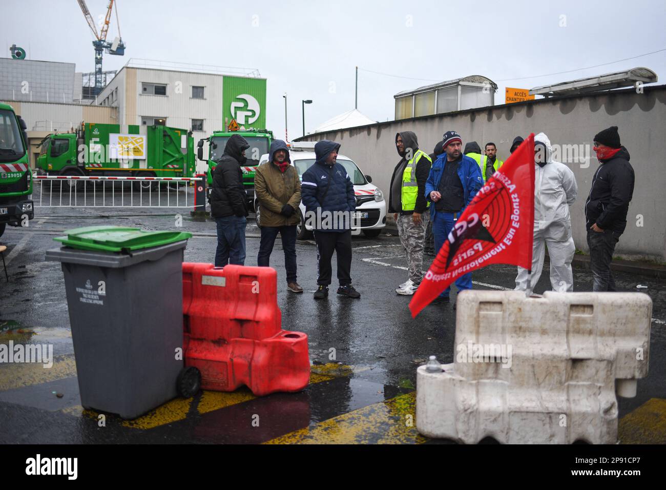 Paris, France. 10th Mar, 2023. Waste treatment and incineration center ...