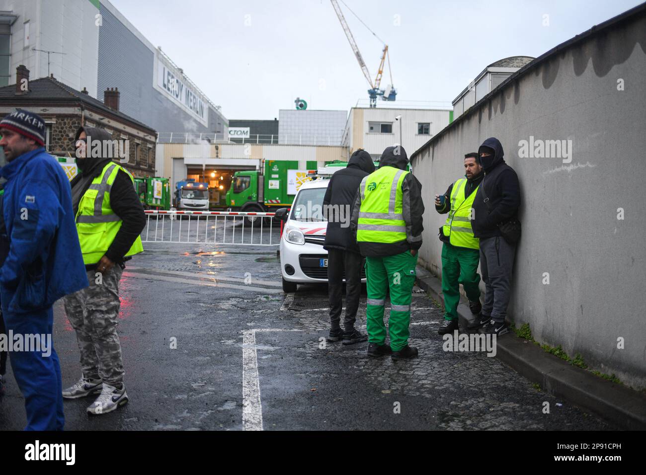 Paris, France. 10th Mar, 2023. Waste treatment and incineration center ...