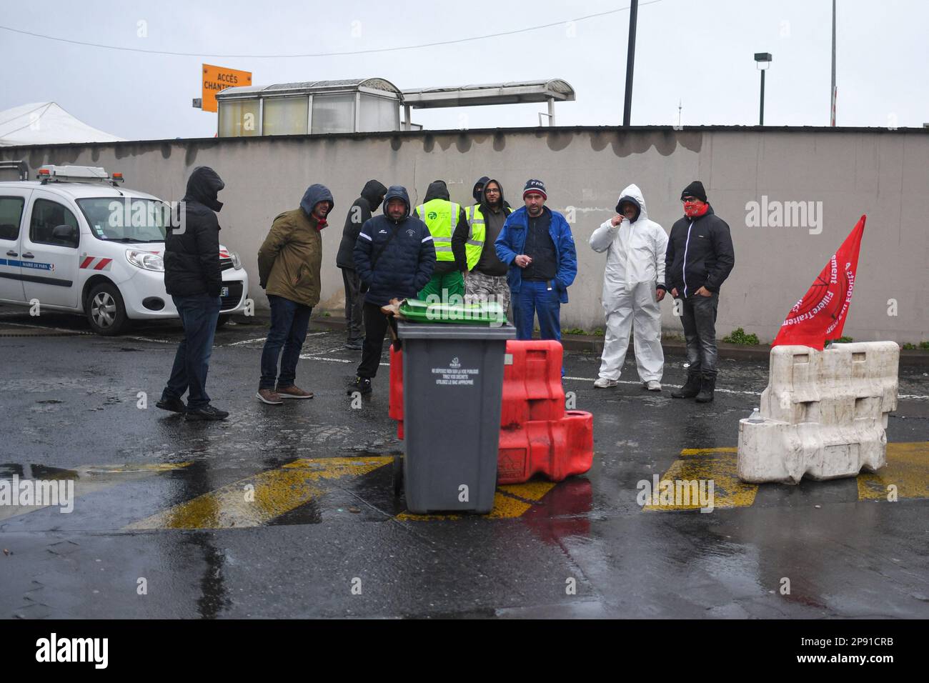 Paris, France. 10th Mar, 2023. Waste treatment and incineration center ...