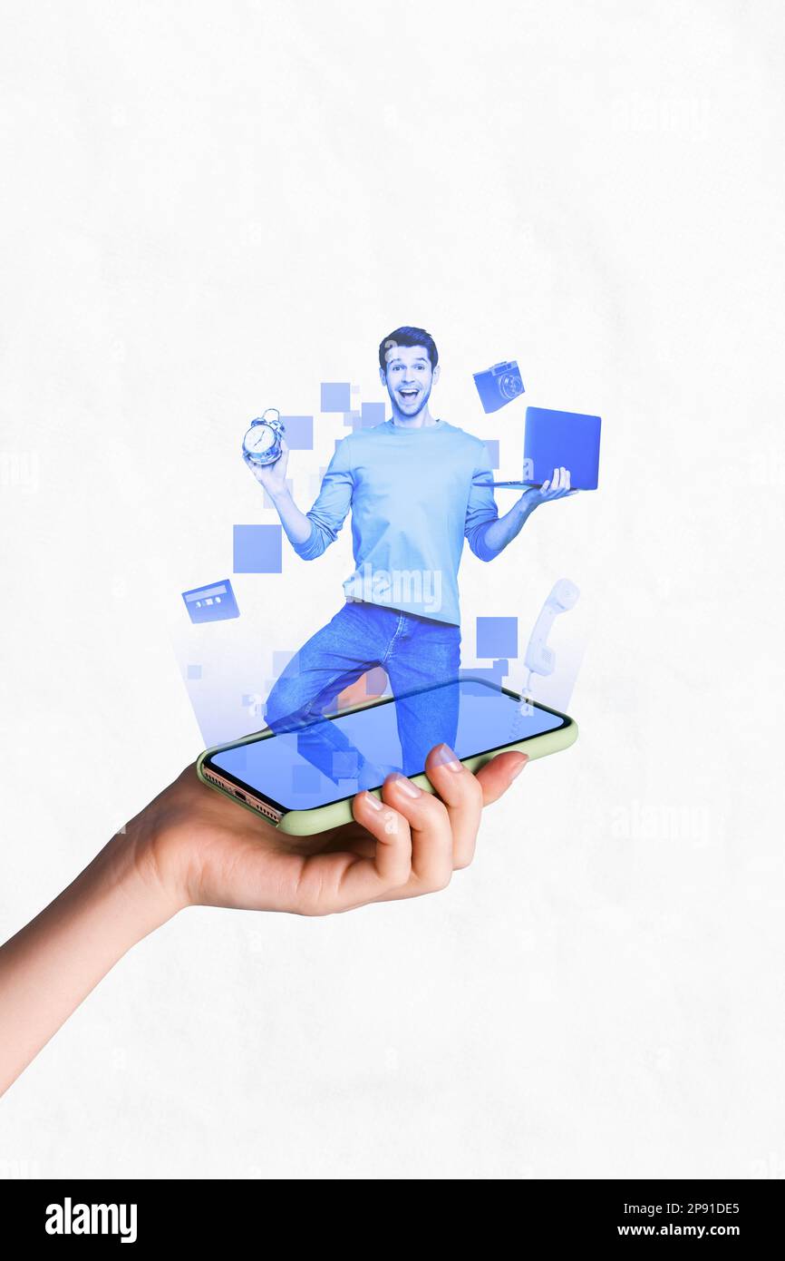 Conceptual display virtual assistant Cut Out Stock Images & Pictures ...