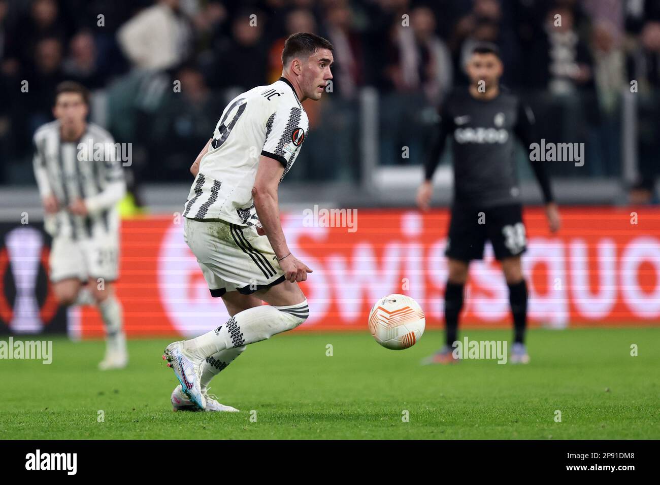 Dusan Vlahovic of Juventus Fc in action during the UEFA Europa League ...
