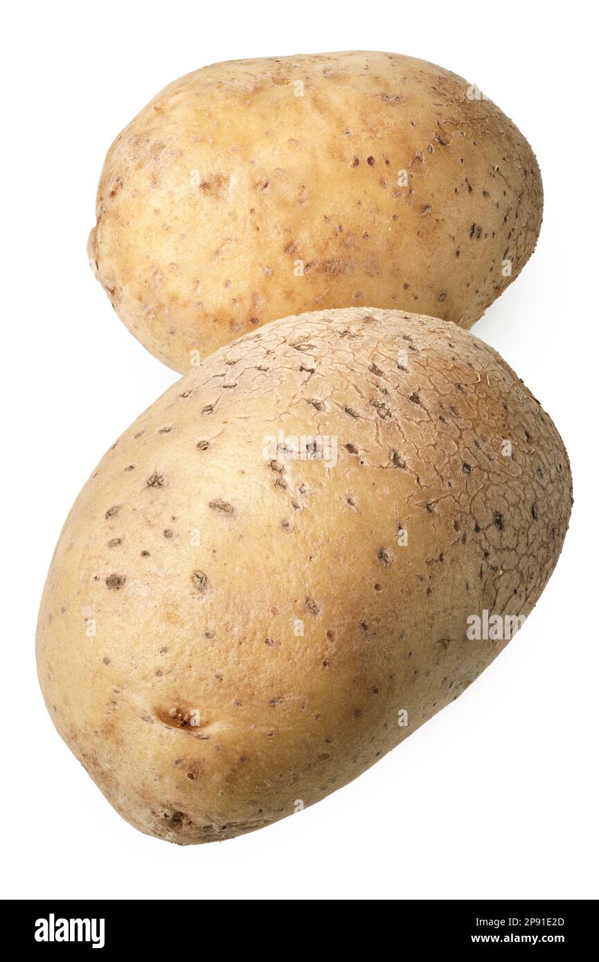 Washed potatoes, isolated on white background Stock Photo - Alamy