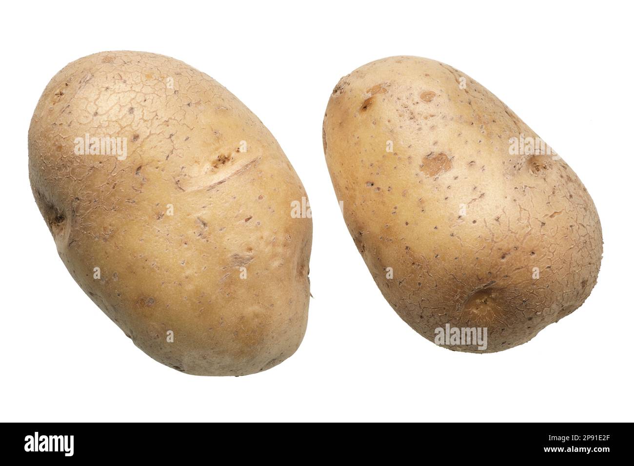 Washed potatoes, isolated on white background Stock Photo - Alamy
