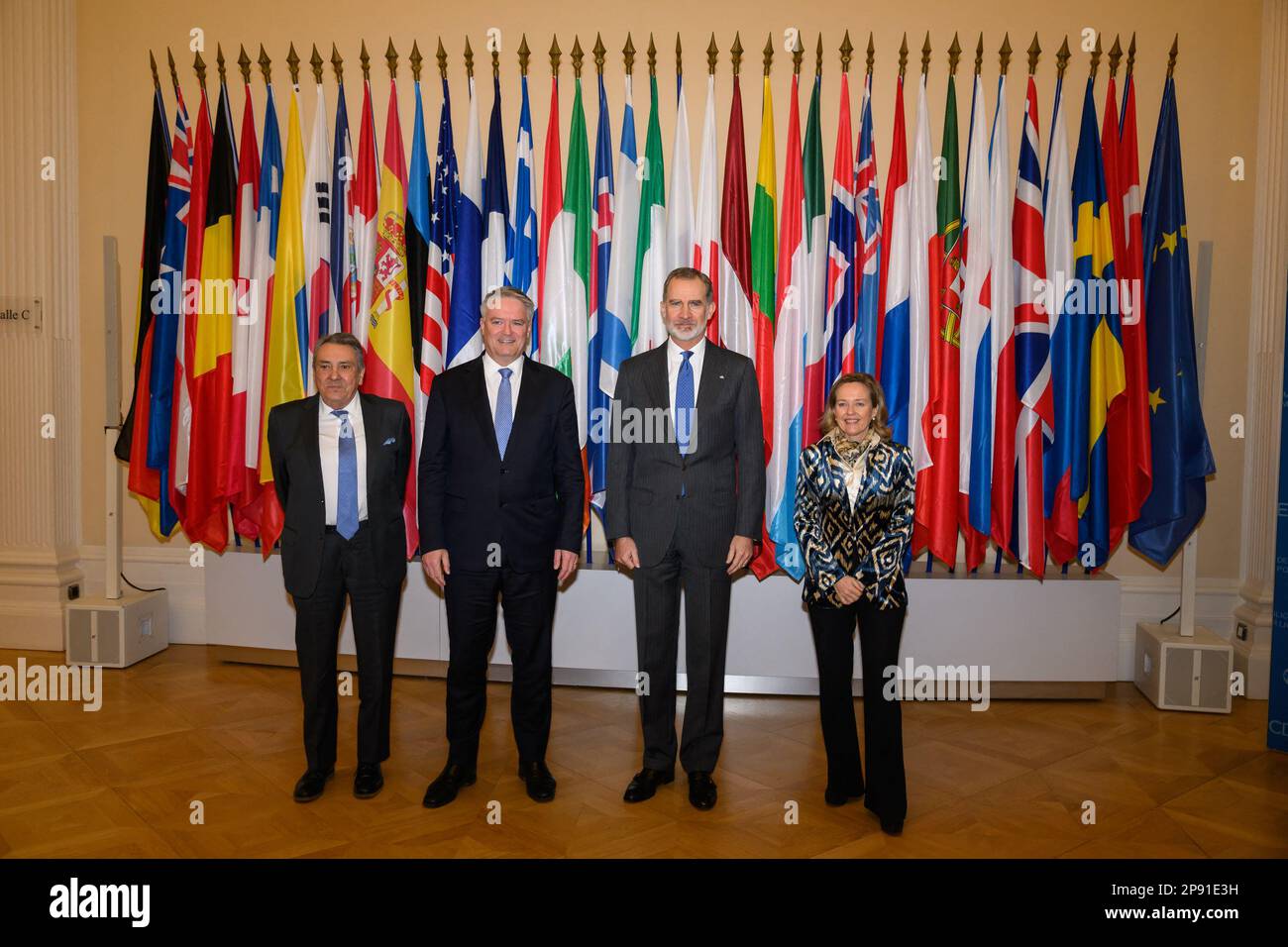Paris, France. 10th Mar, 2023. King Felipe of Spain and Secretary ...