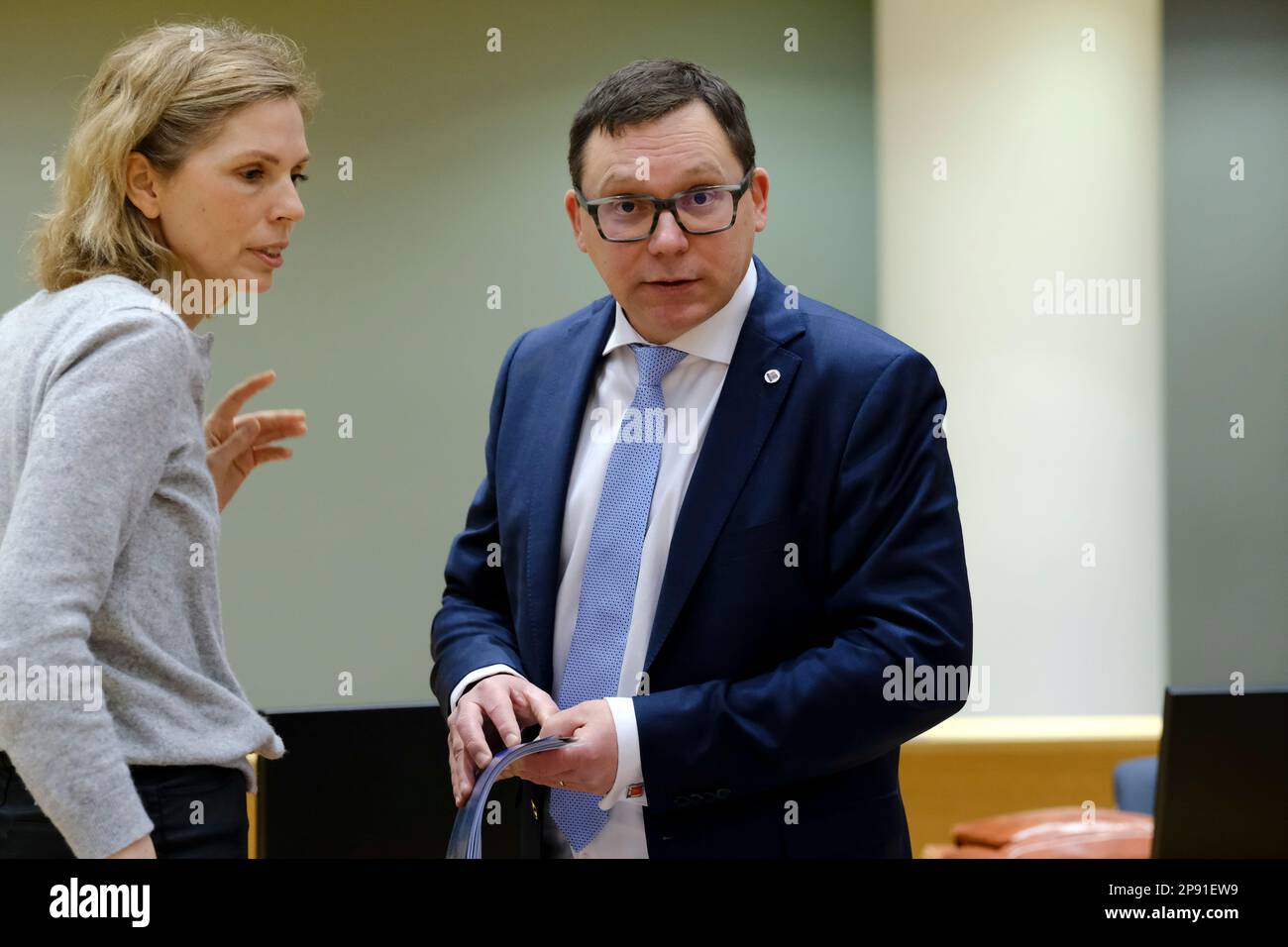 Brussels, Belgium. 10th Mar, 2023. Ladislav Hamran President of ...