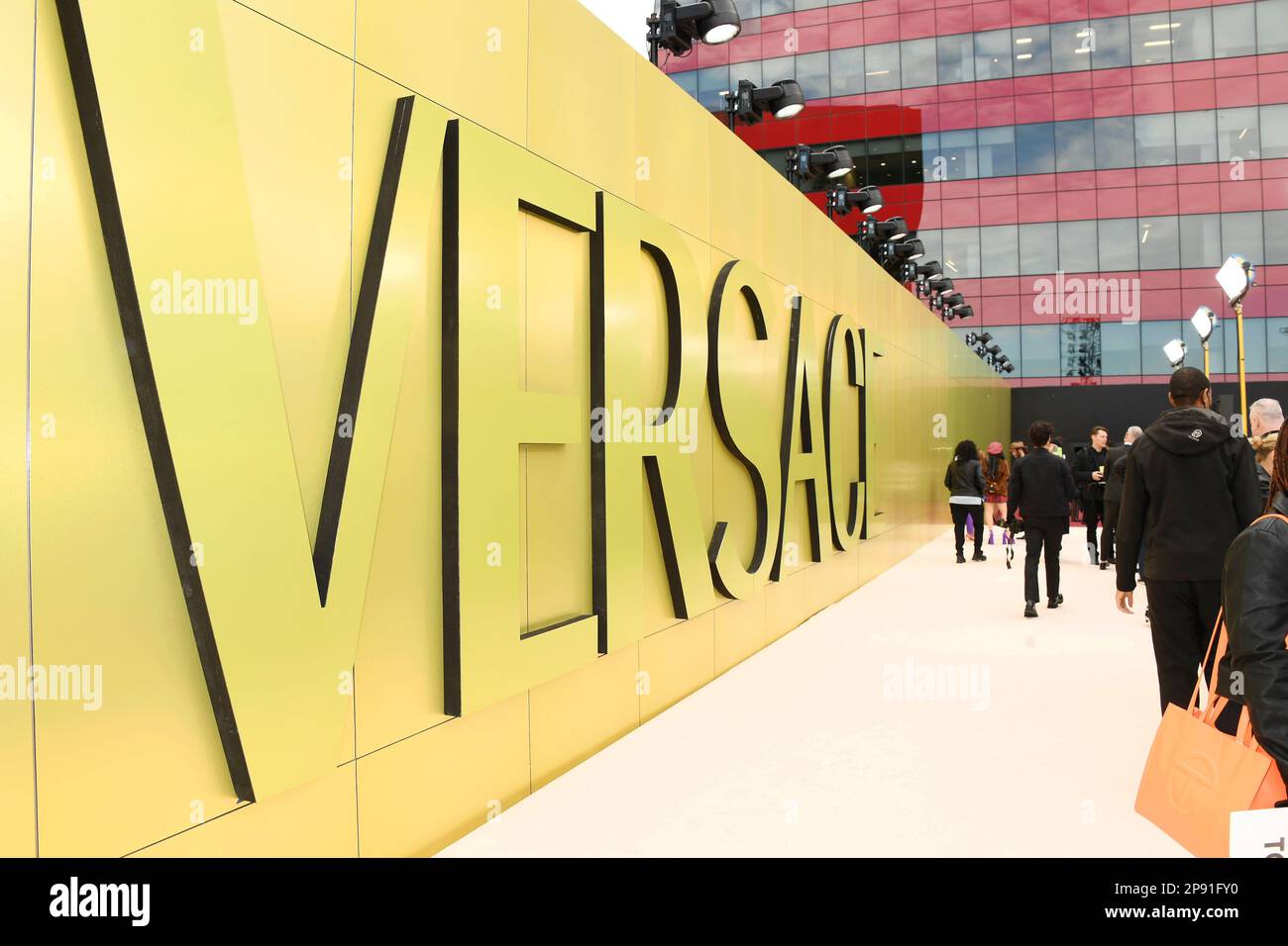 WEST HOLLYWOOD, CALIFORNIA - MARCH 09: Atmosphere at the Versace FW23 ...