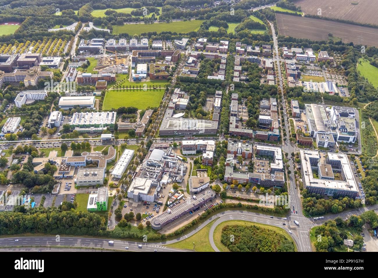 Aerial view of the TZDO - TechnologieZentrumDortmund GmbH, Dortmund ...
