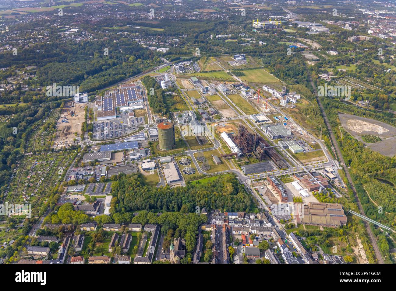 Phoenix-West Areal and Hoesch-Gasometer as well as Wilo Park, BMW ...