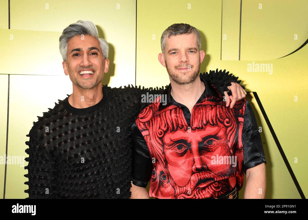 WEST HOLLYWOOD, CALIFORNIA - MARCH 09: (L-R) Tan France and Russell ...