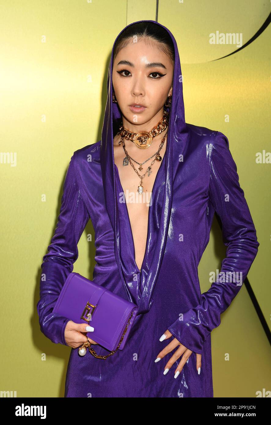 WEST HOLLYWOOD, CALIFORNIA - MARCH 09: Yeri attends the Versace FW23 ...