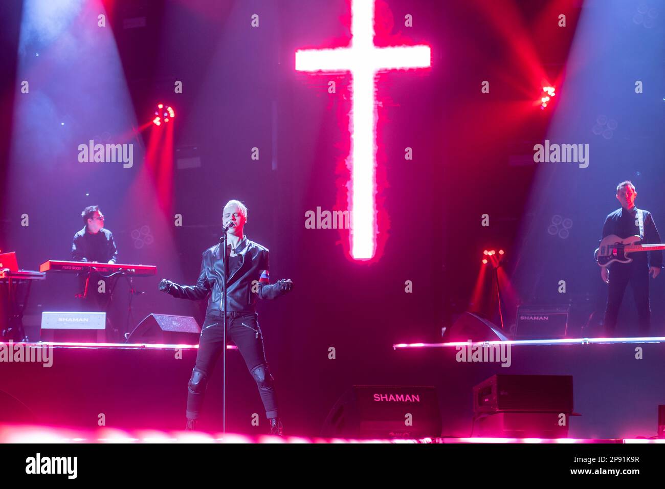 'Moscow. Singer SHAMAN (Yaroslav Dronov) performs at a solo concert at ...
