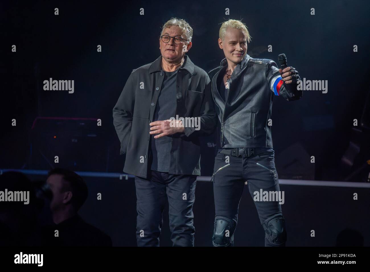 'Moscow. Singer Shaman (Yaroslav Dronov) with his father Yuri Dronov ...
