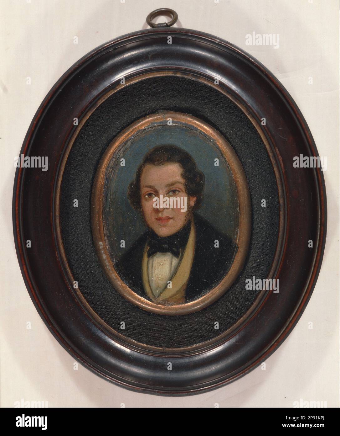Miniature: Portrait of Abram Constable, brother of the artist early ...