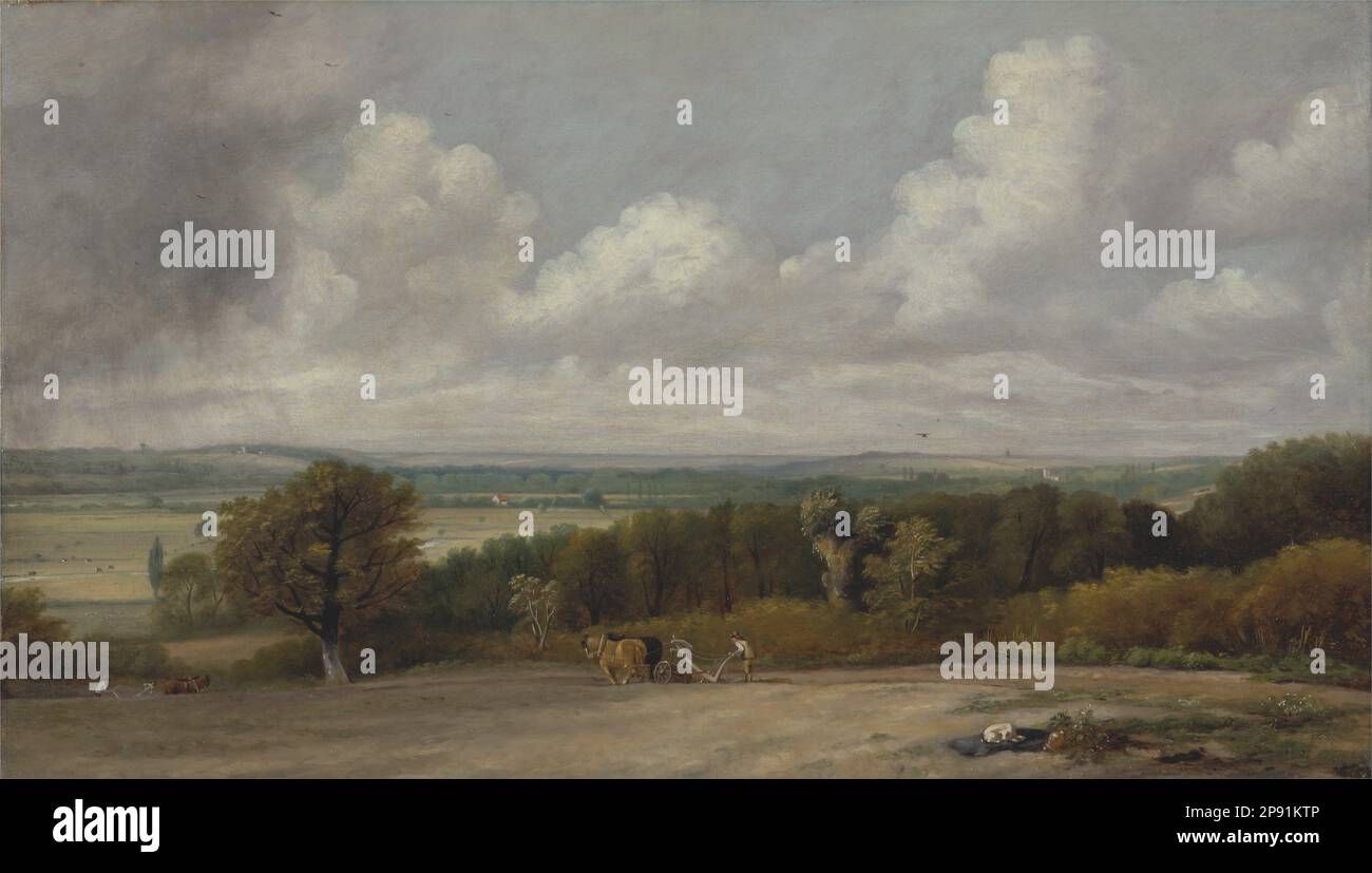 Ploughing Scene in Suffolk from 1824 until 1825 by John Constable Stock ...