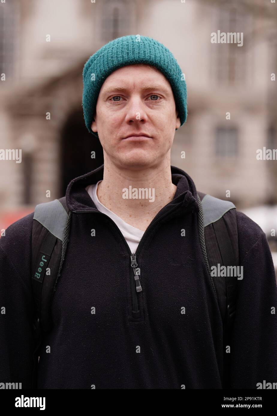 Insulate Britain campaigner Roman Paluch-Machnik outside Inner London ...