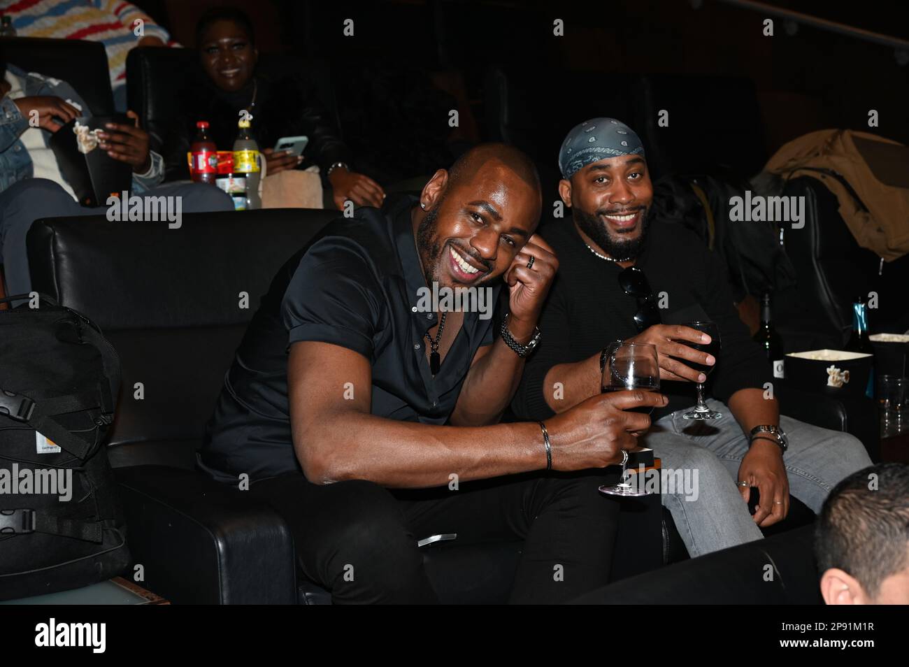 London, UK. 9th March 2023. Ben Ofoedu and Kule attended the Vue cinema ...