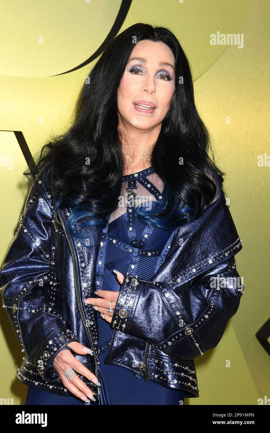 WEST HOLLYWOOD, CALIFORNIA - MARCH 09: Cher attends the Versace FW23 ...