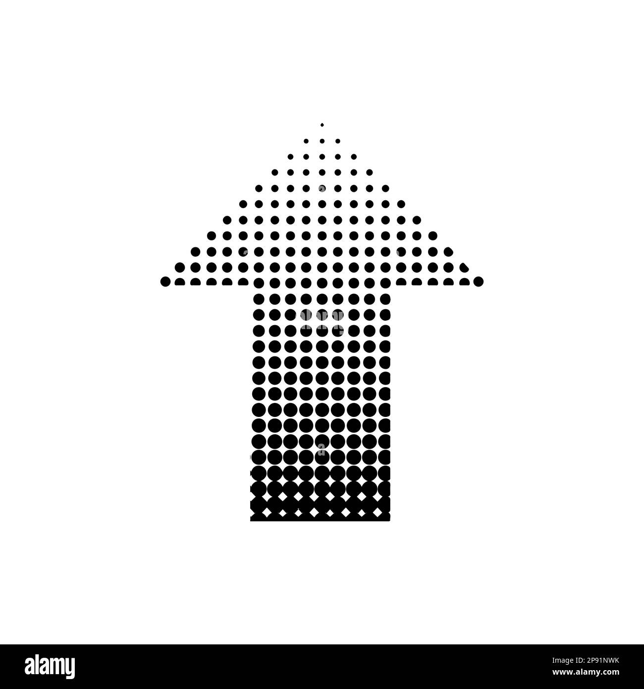 Digital pixels arrow hi-res stock photography and images - Alamy