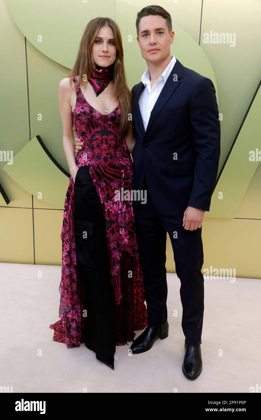 Allison Williams and Alexander Dreymon attend at the Versace FW23 Show ...