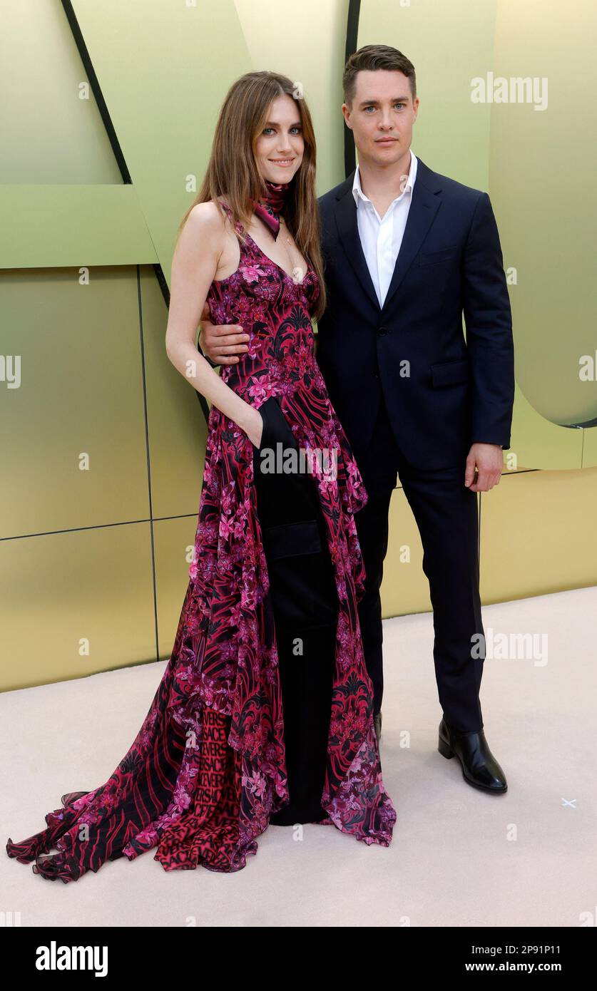 Allison Williams and Alexander Dreymon attend at the Versace FW23 Show held at the Pacific ...
