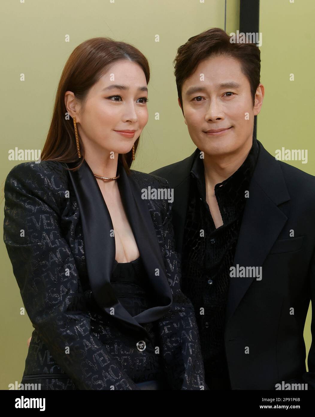 Los Angeles, United States. 09th Mar, 2023. Lee Min-jung and Lee Byung ...