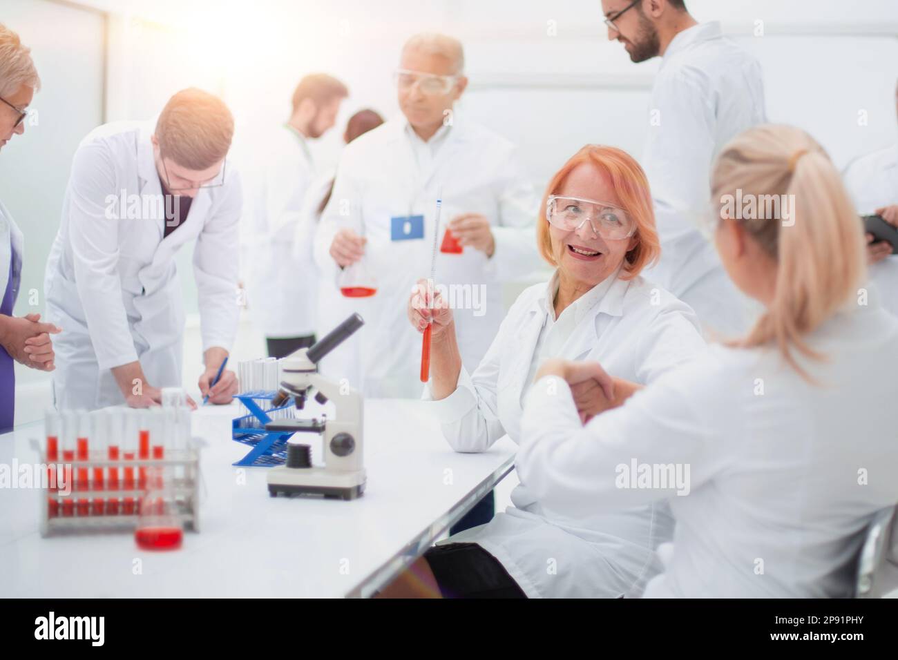 group of doctors and scientists work in the laboratory Stock Photo - Alamy