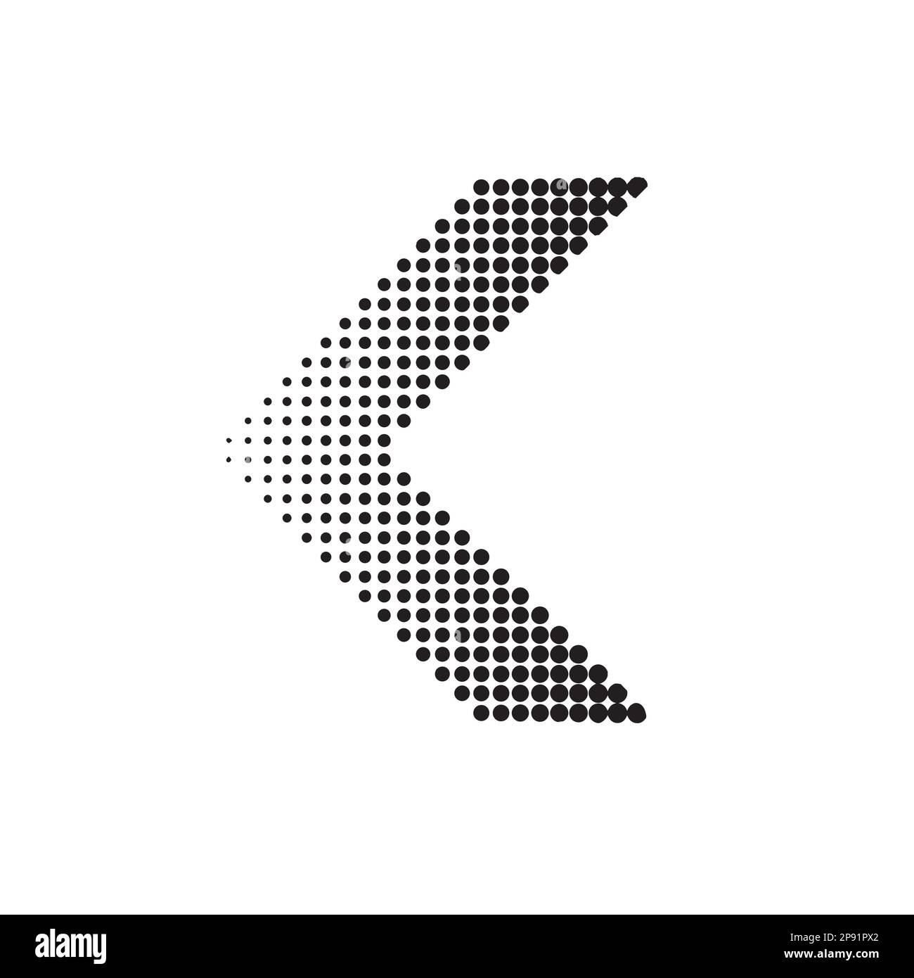 Set of Abstract Colorful Arrow, Fly, Forward logo. Dots, Dotted ...