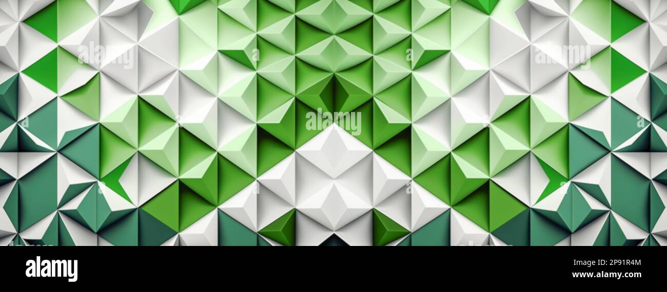 Abstract Background Of Polygons Geometric Banner Consisting Of White
