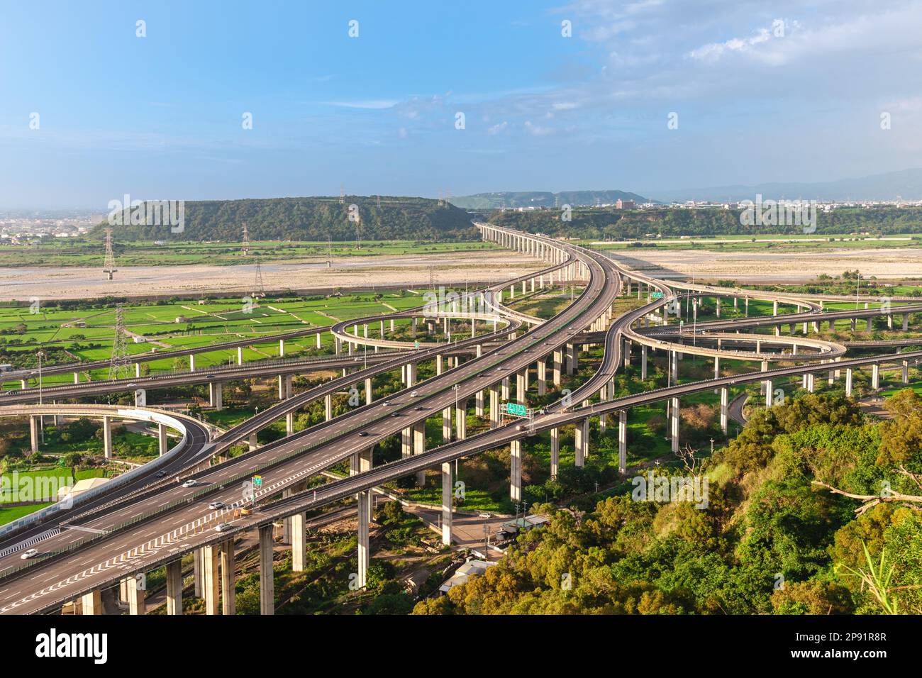 interchange system of highway in Taichung, taiwan Stock Photo - Alamy