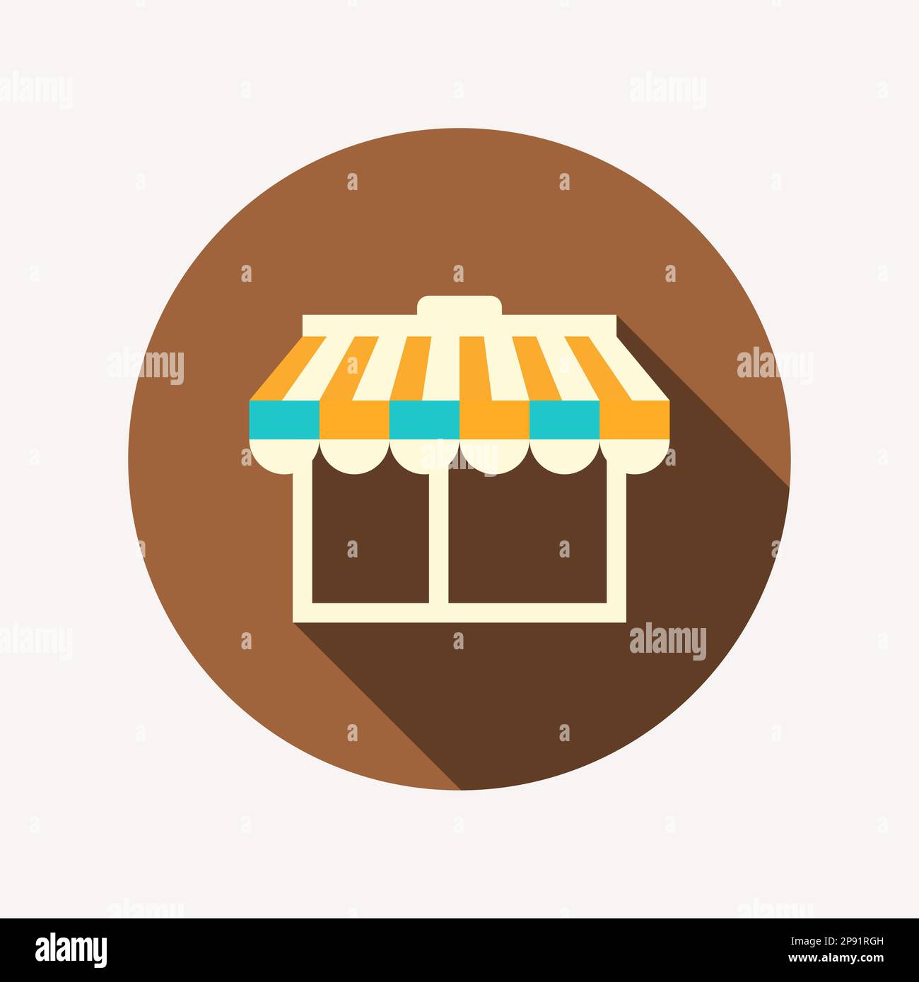 Shop icon on a white background. Flat design. Vector illustration Stock ...