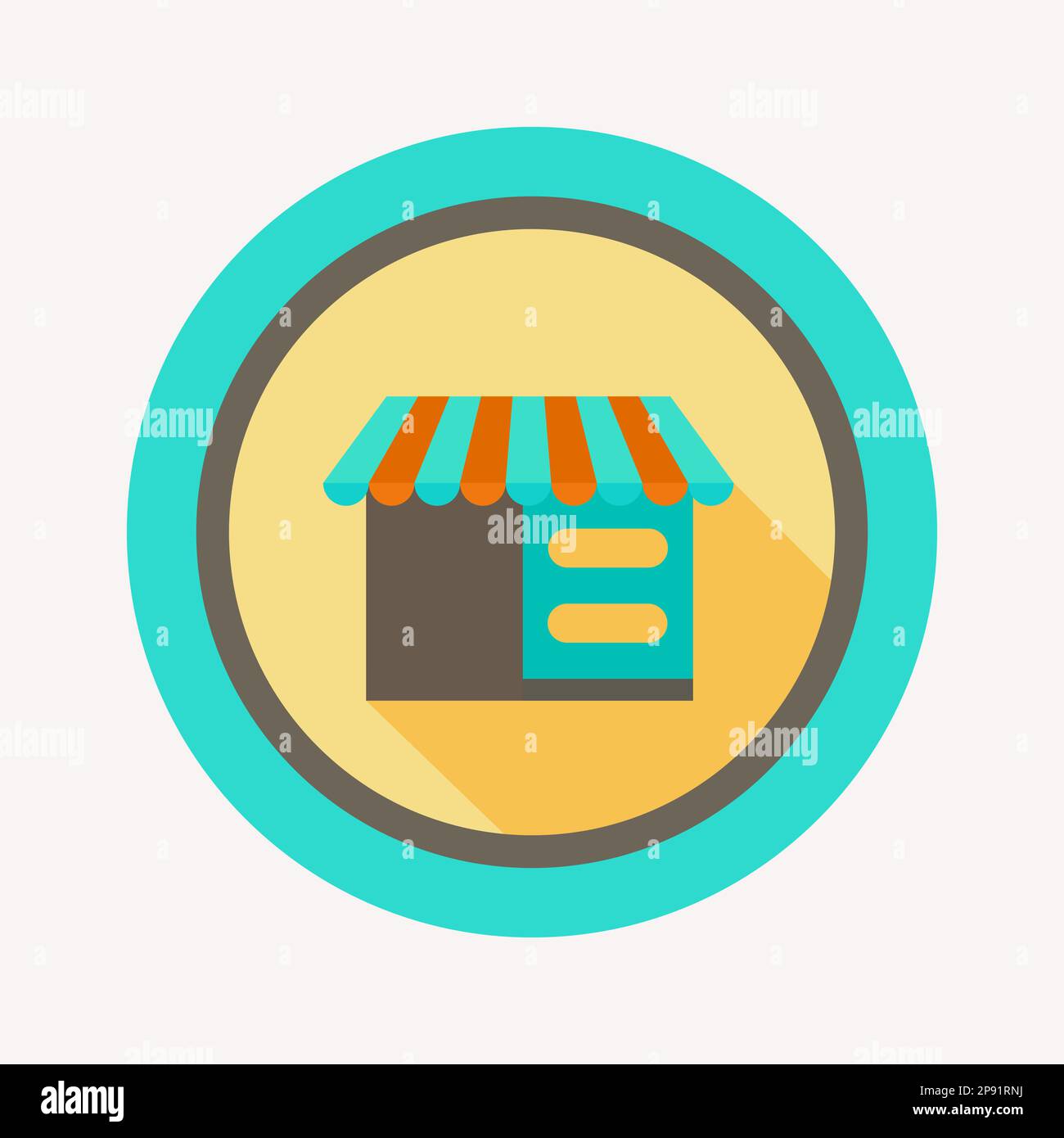 Shop icon on a white background. Flat design. Vector illustration Stock ...