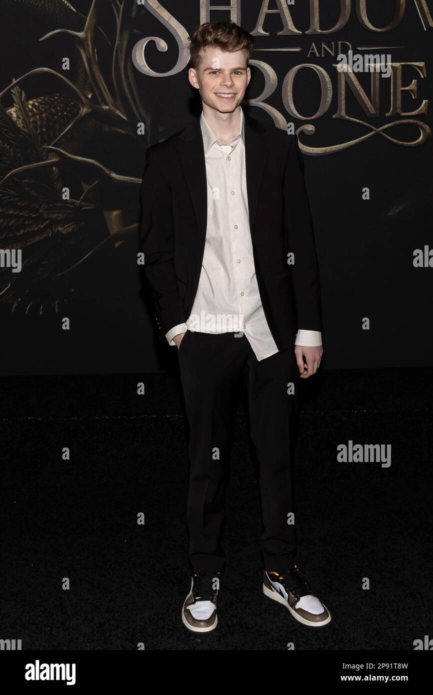 Merrick Hanna attends the arrivals of Netflix Shadow and Bone Premiere ...