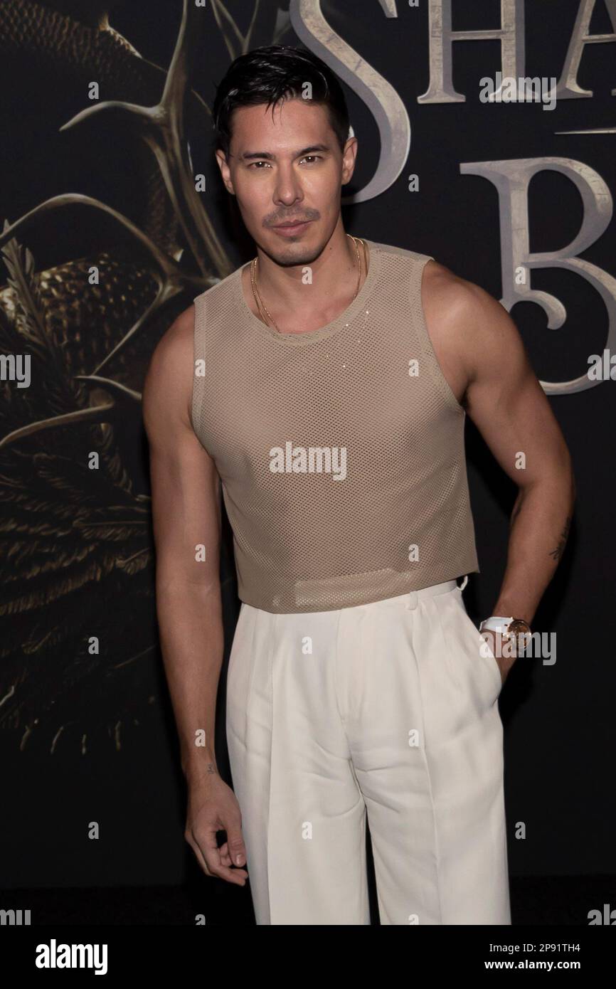 Lewis Tan attends the arrivals of Netflix Shadow and Bone Premiere at ...