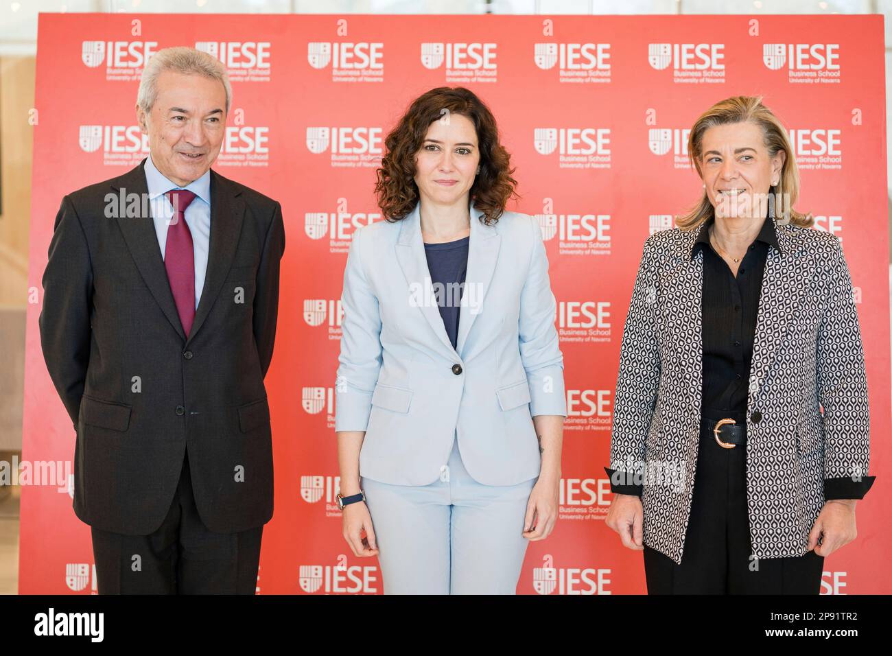 (L-R) IESE Madrid Campus Director José Luis Suárez, the president of ...