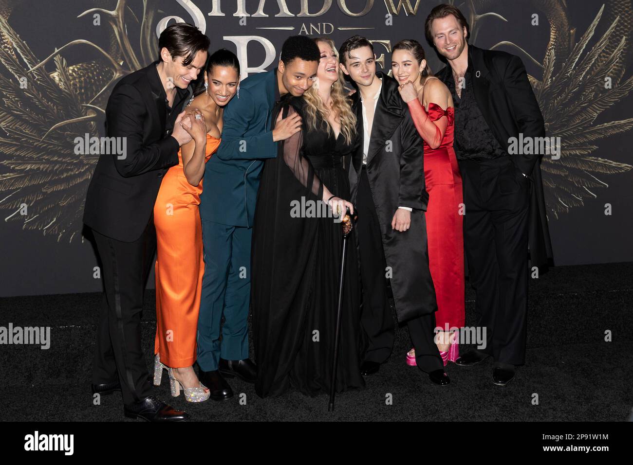 Los Angeles, USA. 09th Mar, 2023. Freddy Carter, Amita Suman, Kit Young, Leigh Bardugo, Jack ...