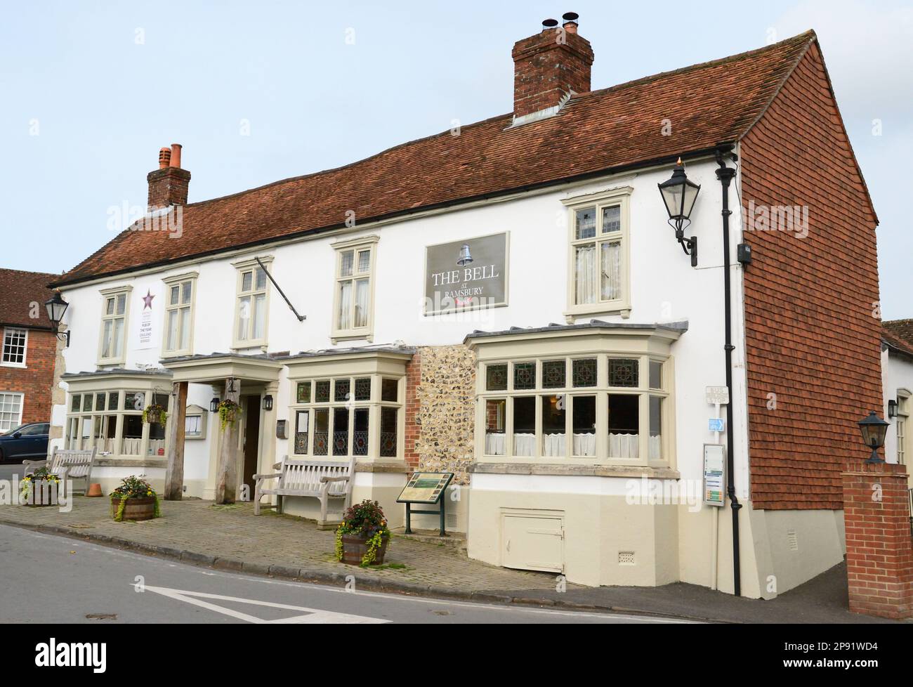 The Bell public house in Ramsbury, Wiltshire Stock Photo - Alamy