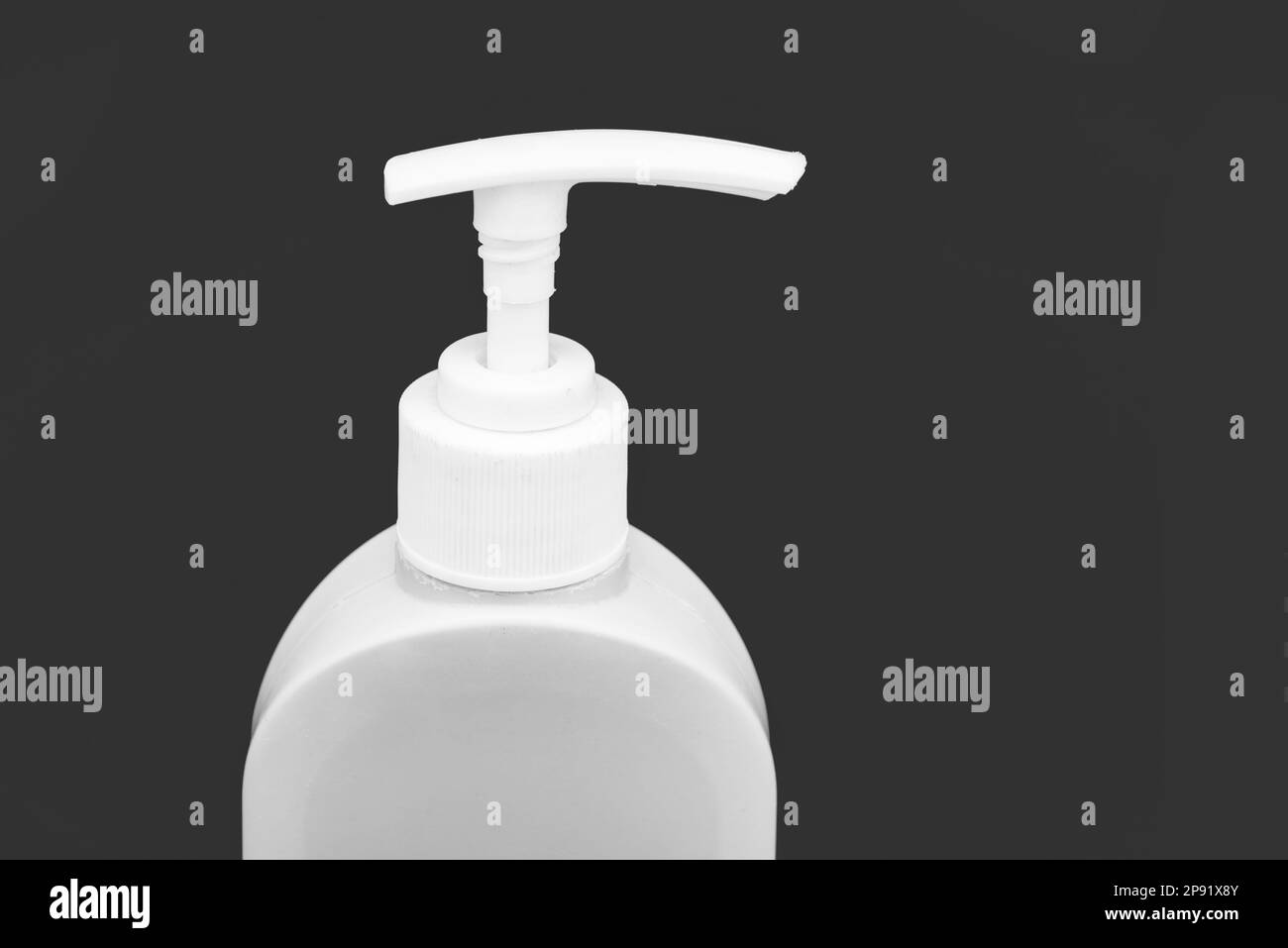 presenting cosmetic product. unbranded shampoo advertisement Stock ...