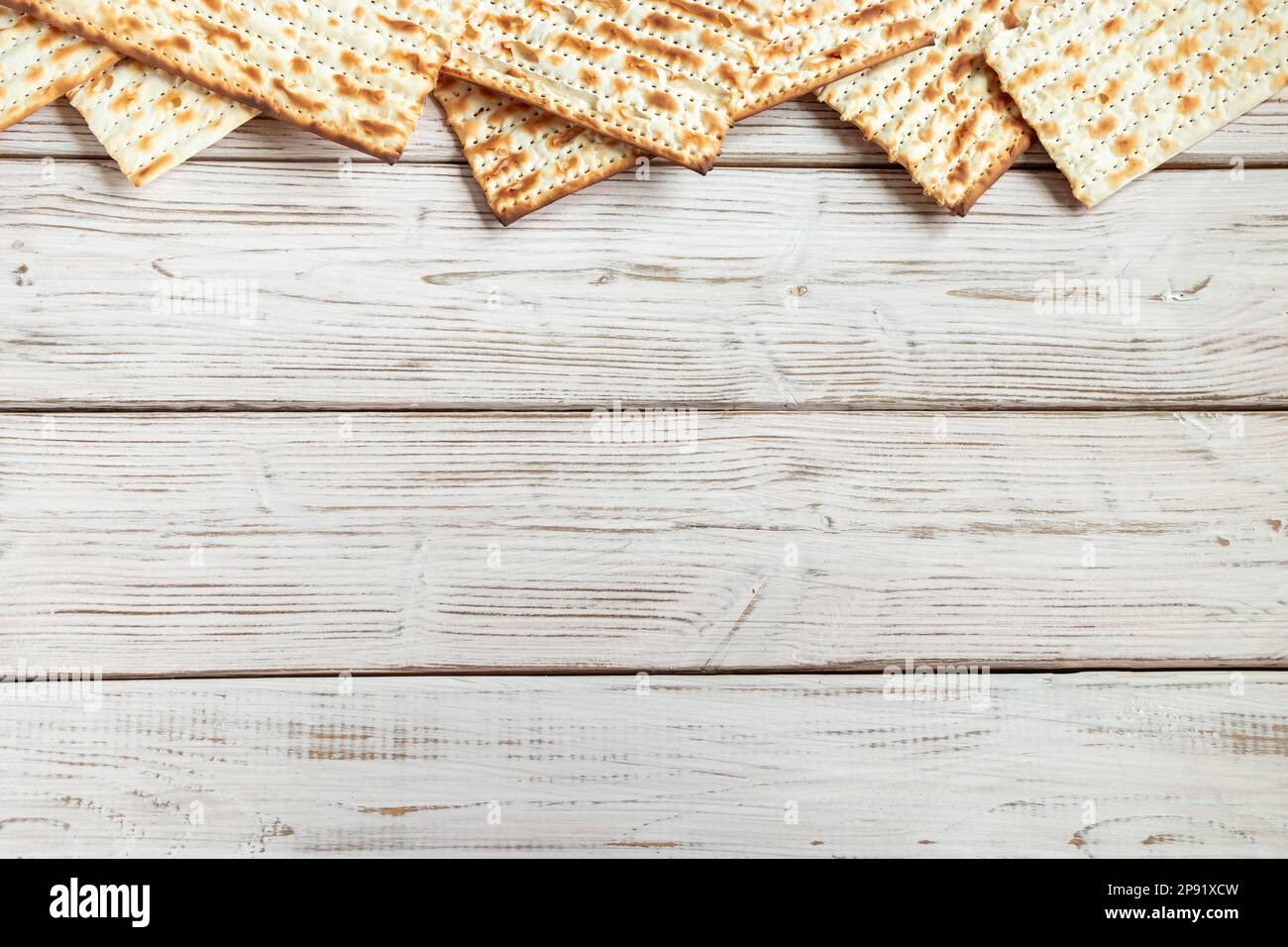 Happy Passover concept. Matzah background. Traditional Jewish regilious ...