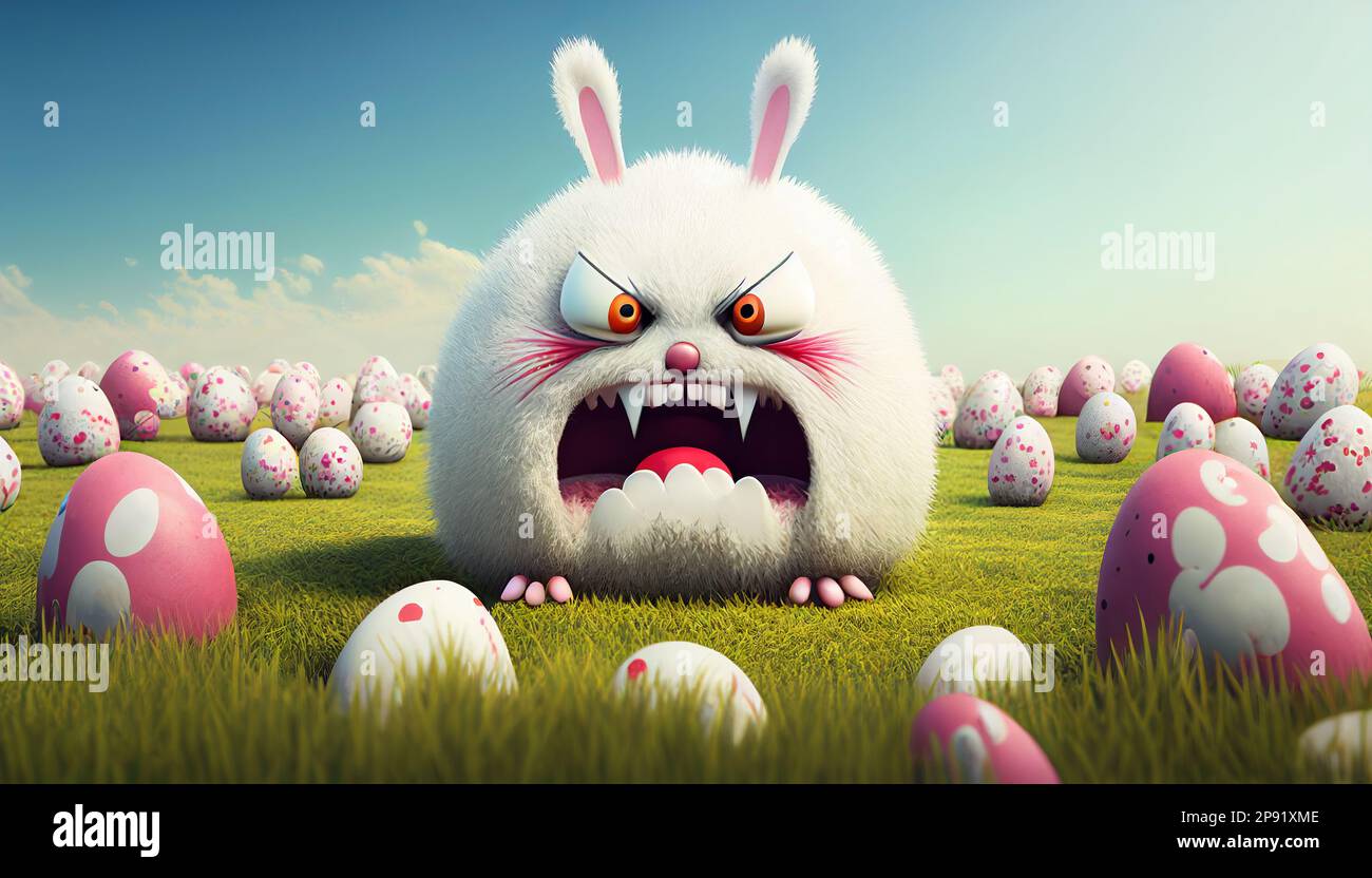 Cartoon illustration angry rabbit bunny hi-res stock photography and ...