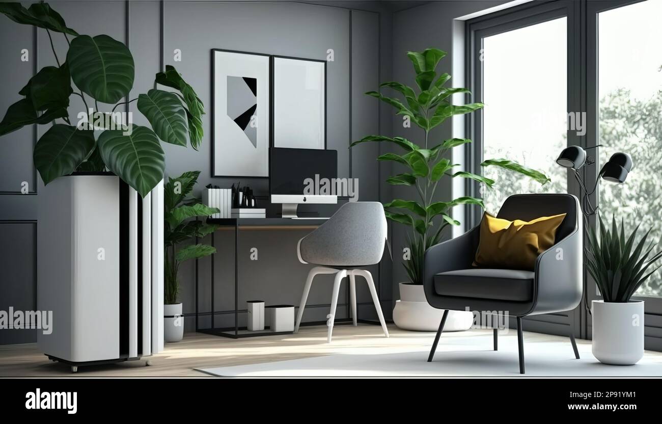 Ultra modern office interior hi-res stock photography and images - Alamy