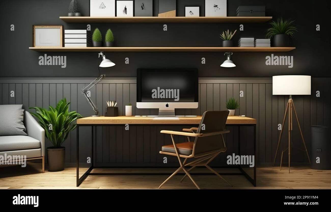 Ultra modern office interior hi-res stock photography and images - Alamy