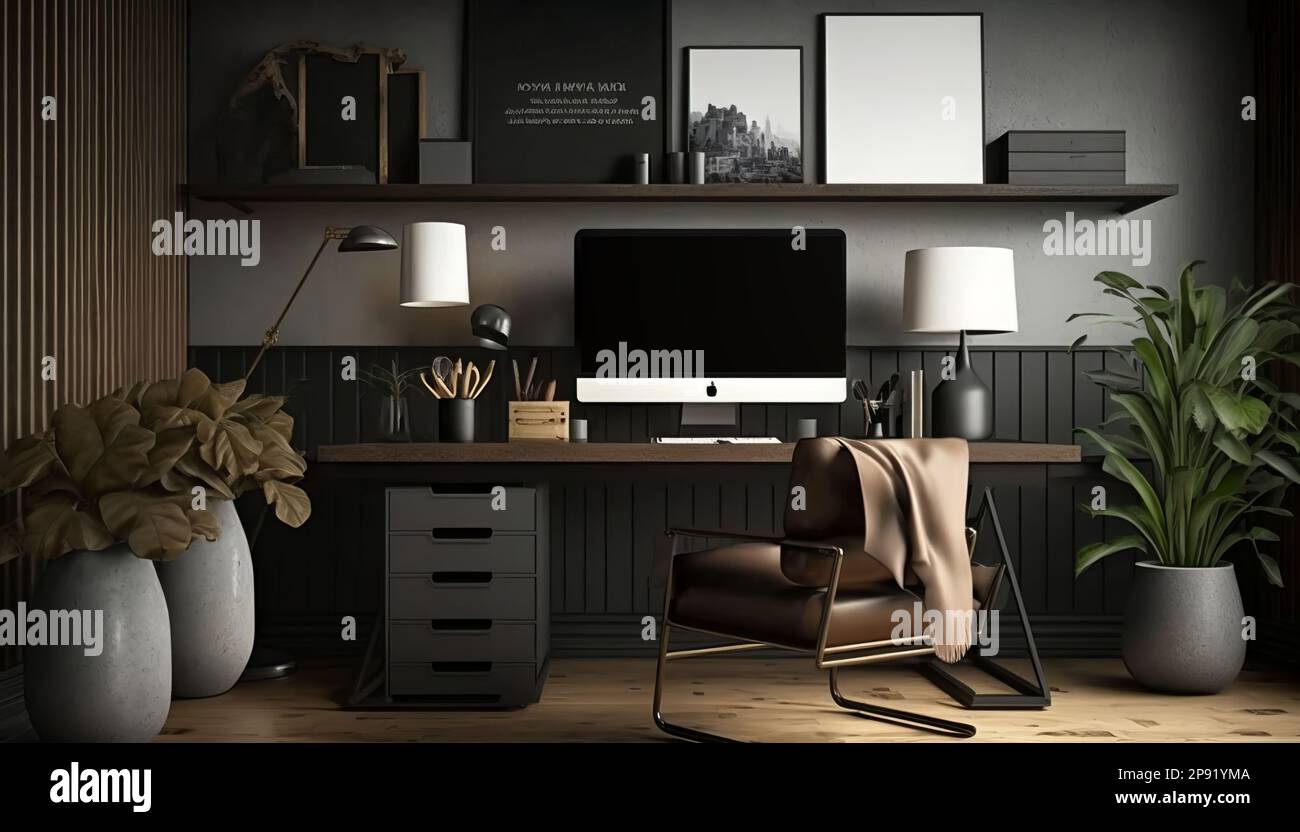 Ultra modern office interior hi-res stock photography and images - Alamy