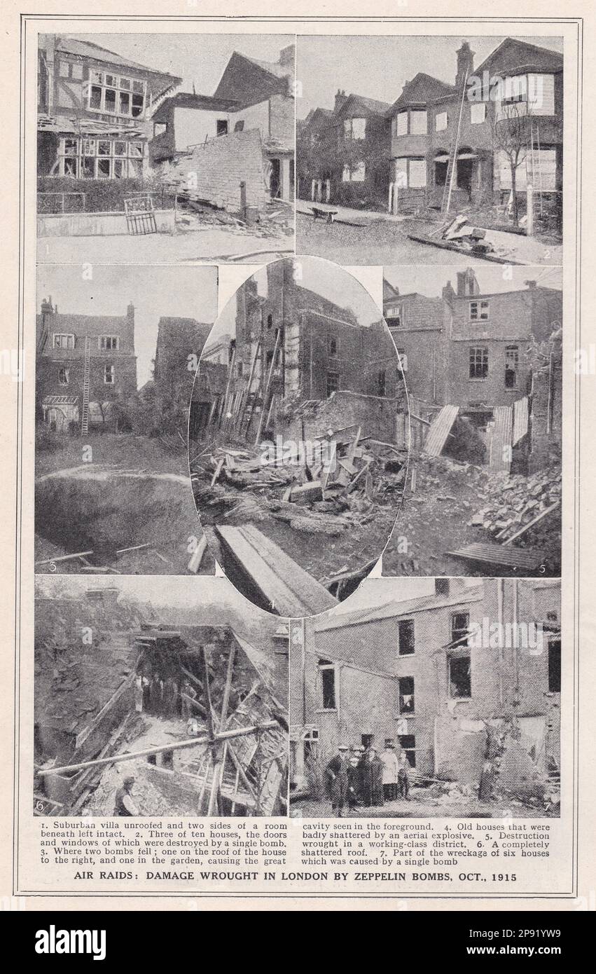 London bomb map ww1 hi-res stock photography and images - Alamy
