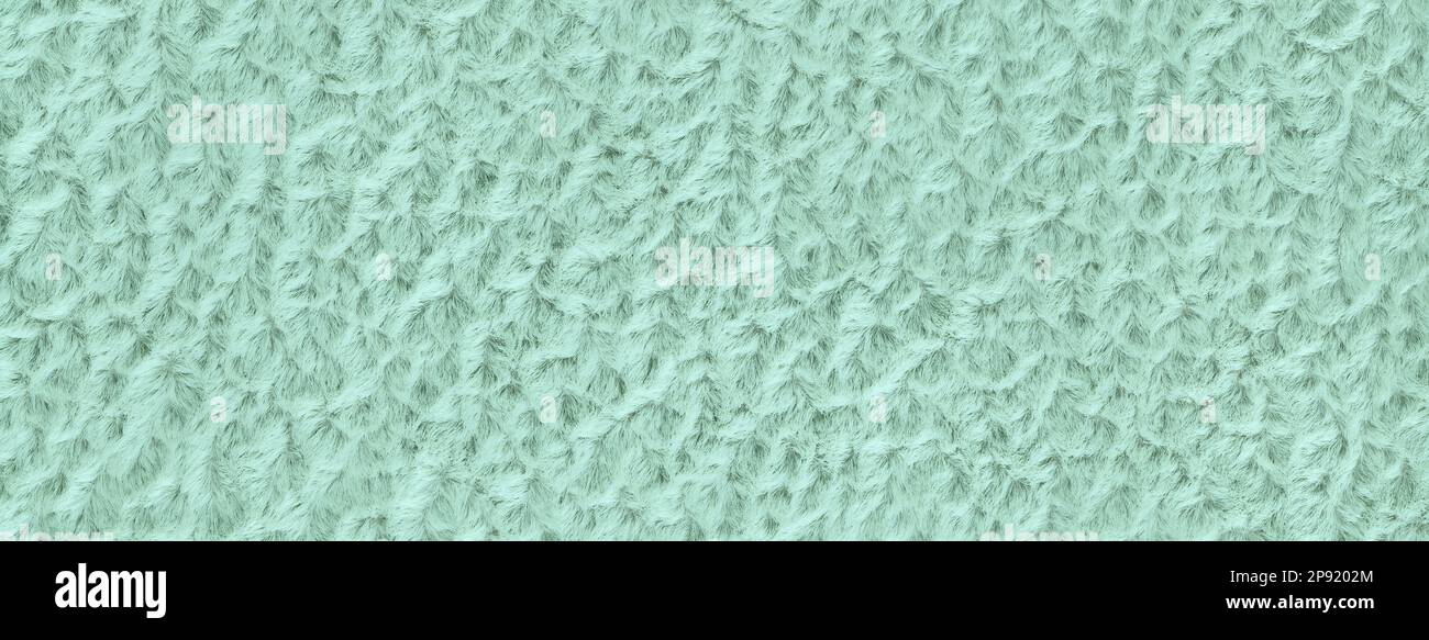 Light green fluffy background of soft, fleecy cloth. Texture of textile ...