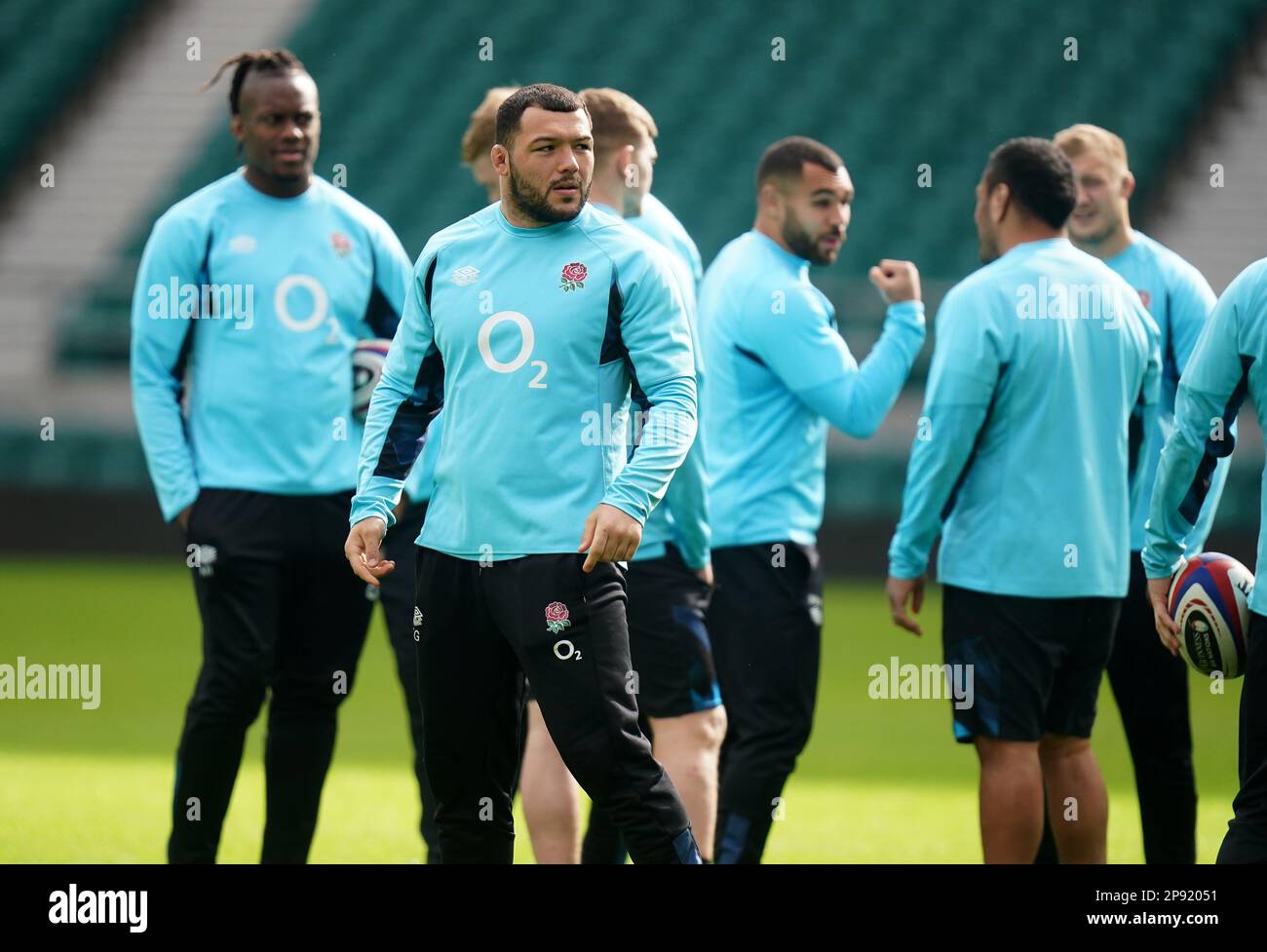 England's Ellis Genge during a Captain's Run at Twickenham Stadium ...