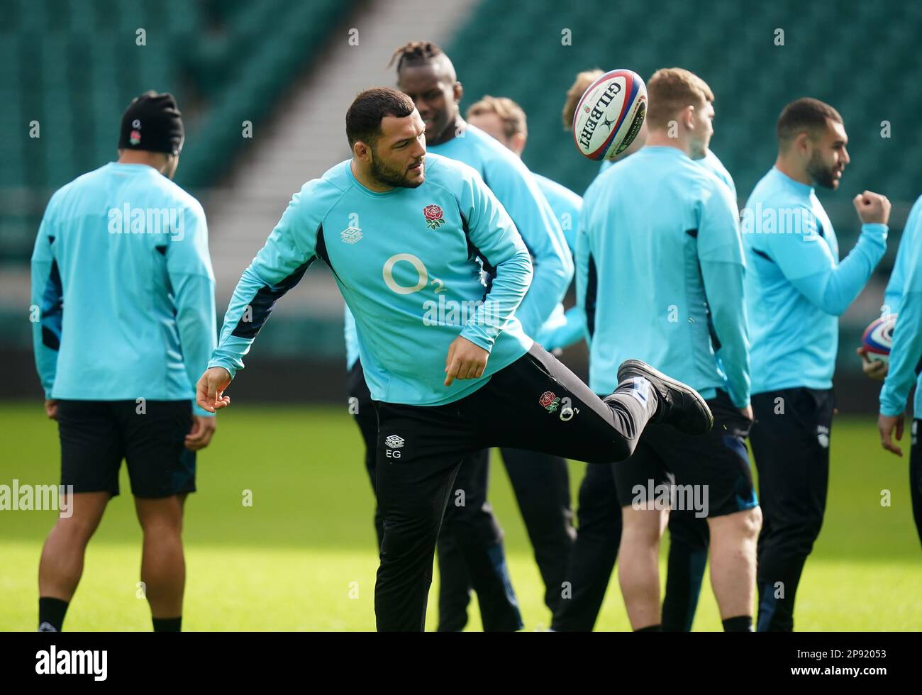 England's Ellis Genge during a Captain's Run at Twickenham Stadium ...